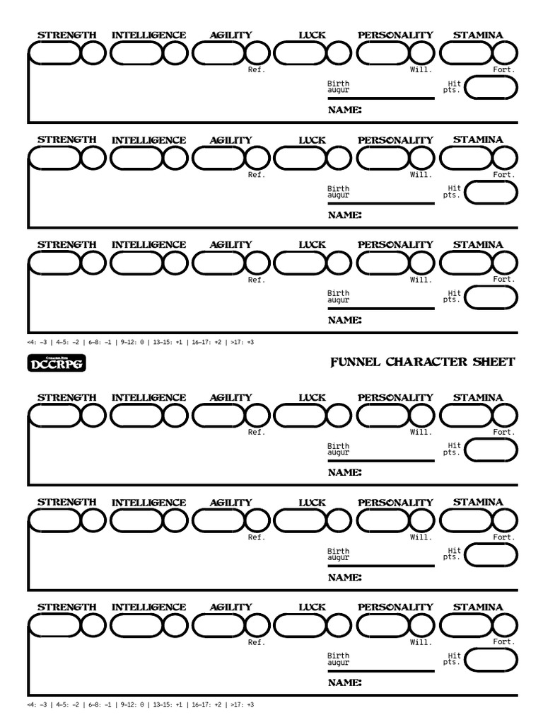 Dcc Funnel Sheet | PDF