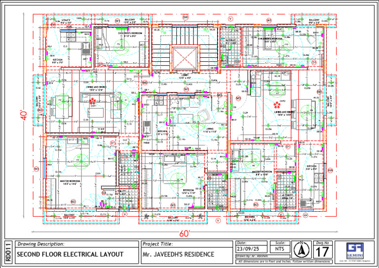 Second Floor Electrical Layout Plan | PDF