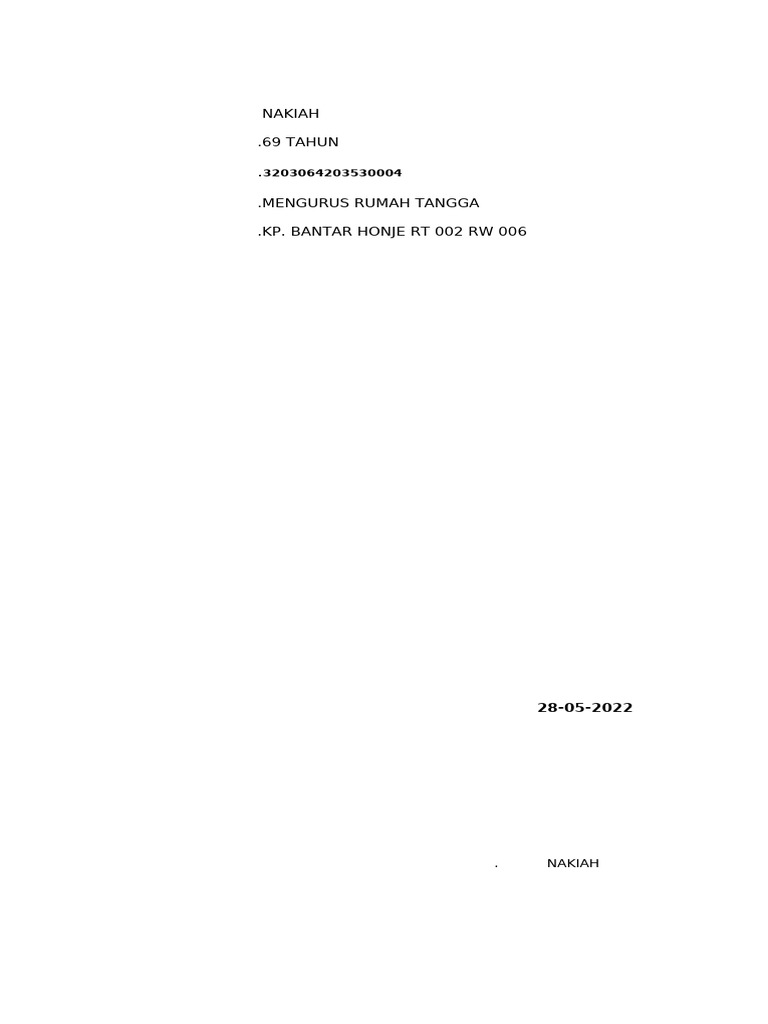 9.surat Pernyataan Tanda Batas | PDF