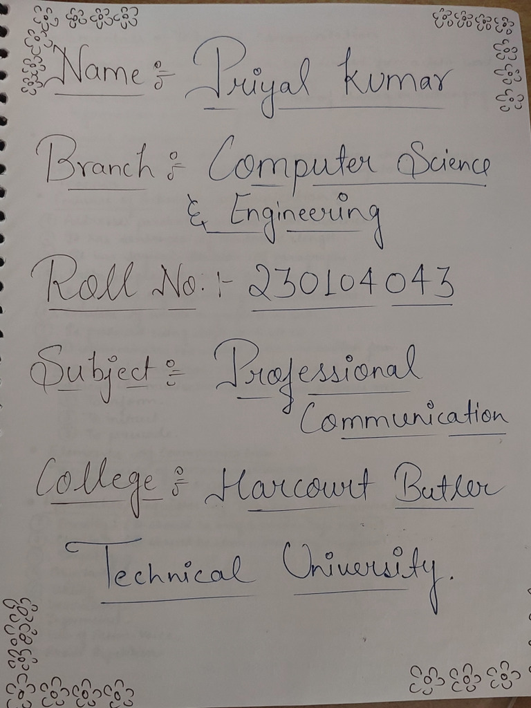 PC Handwritten Notes by | PDF