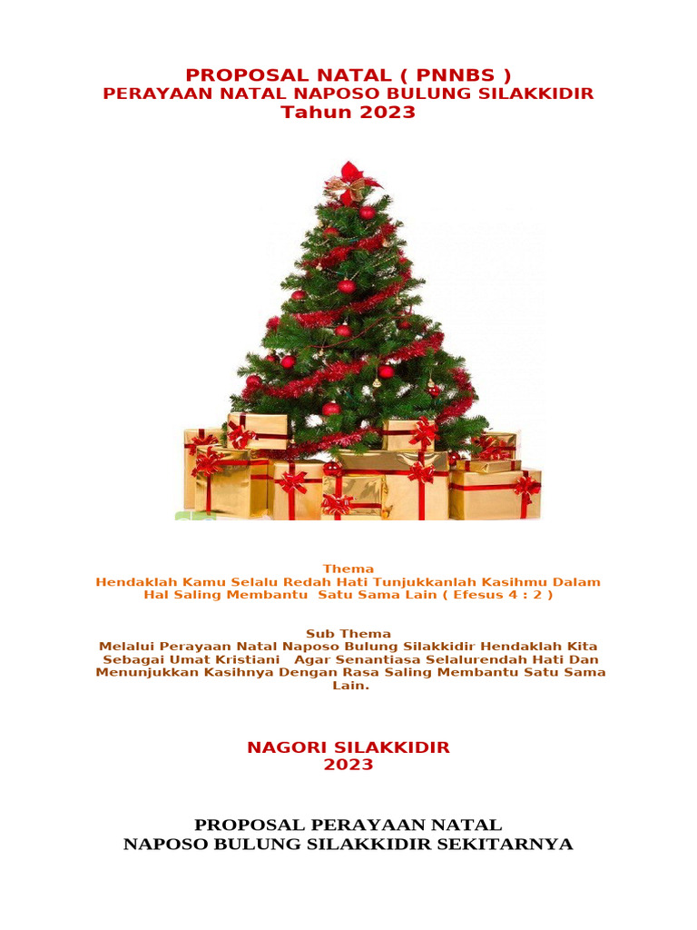 PROPOSAL NATAL SILAKKIDIR | PDF