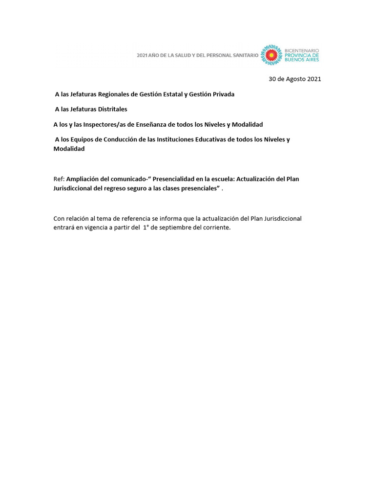 Ampliacion Comunicado | PDF
