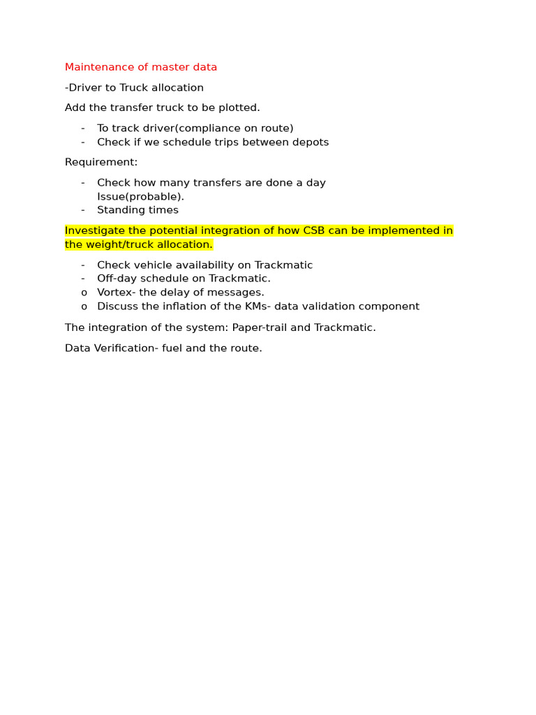 Maintenance of Master Data | PDF