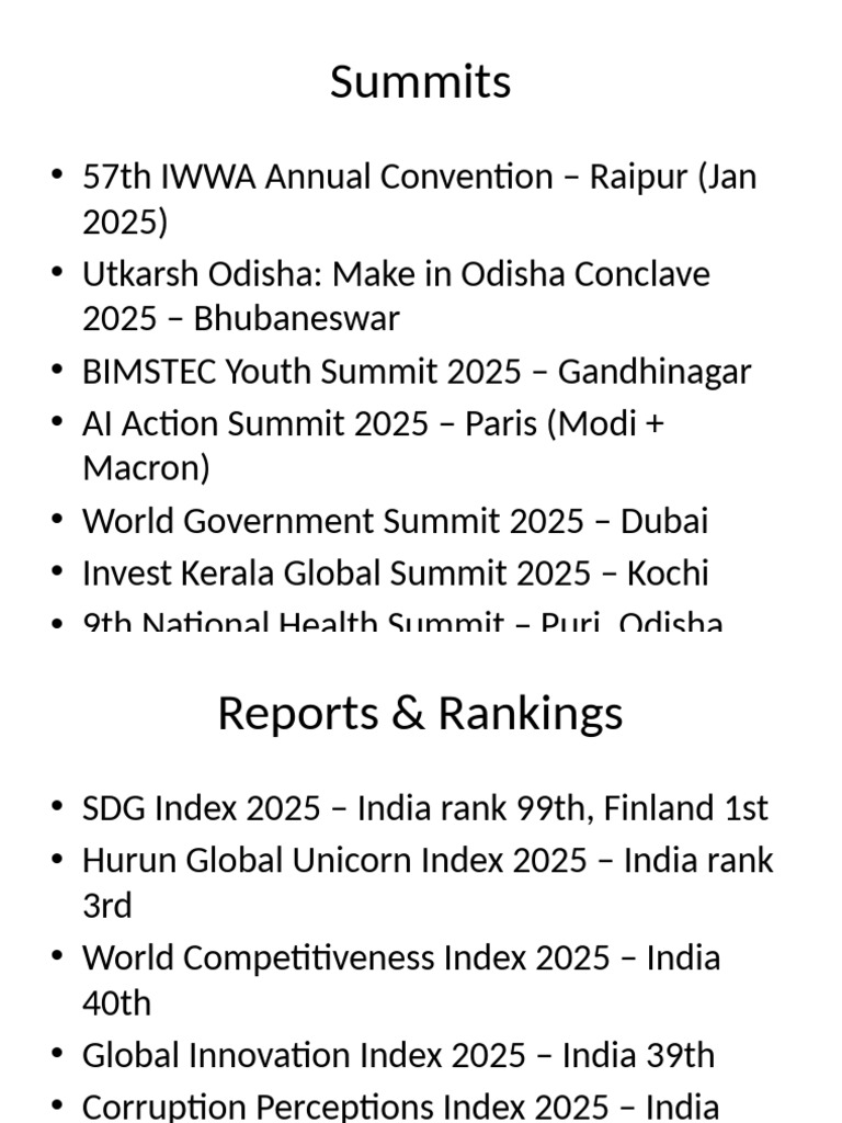 IB ACIO Current Affairs 2025 | PDF