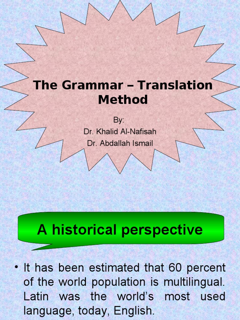 Grammar - Translation Method | PDF | Foreign Language | Translations