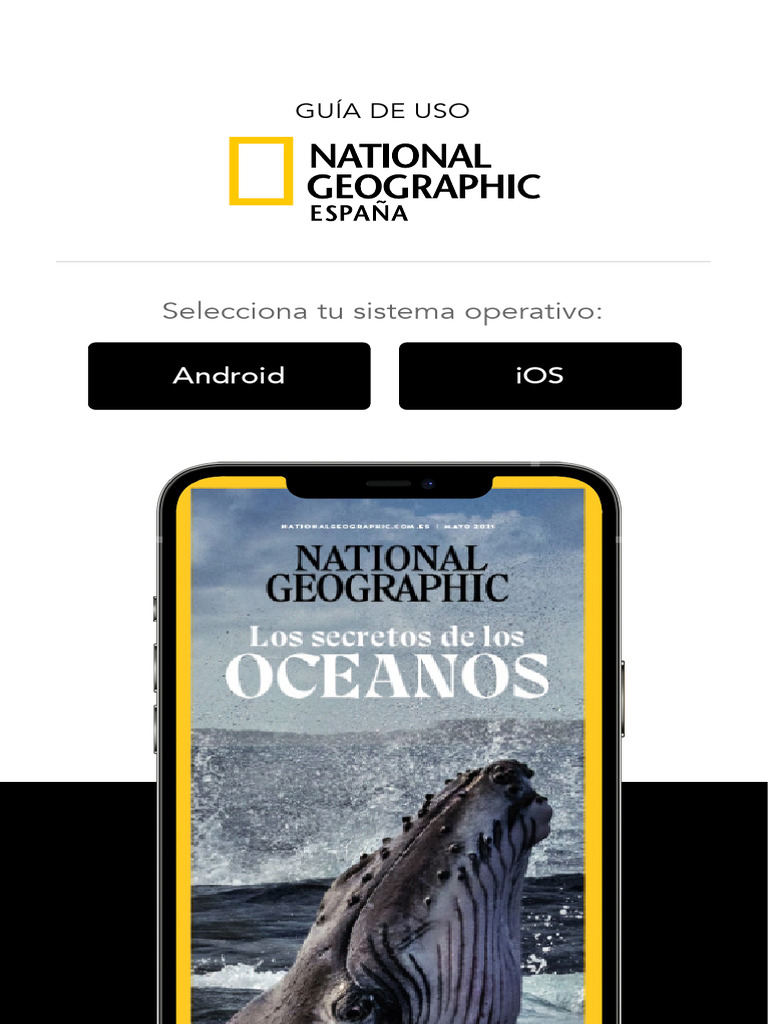 Guía para usar la app National Geographic | PDF | Aplicación movil | Ios