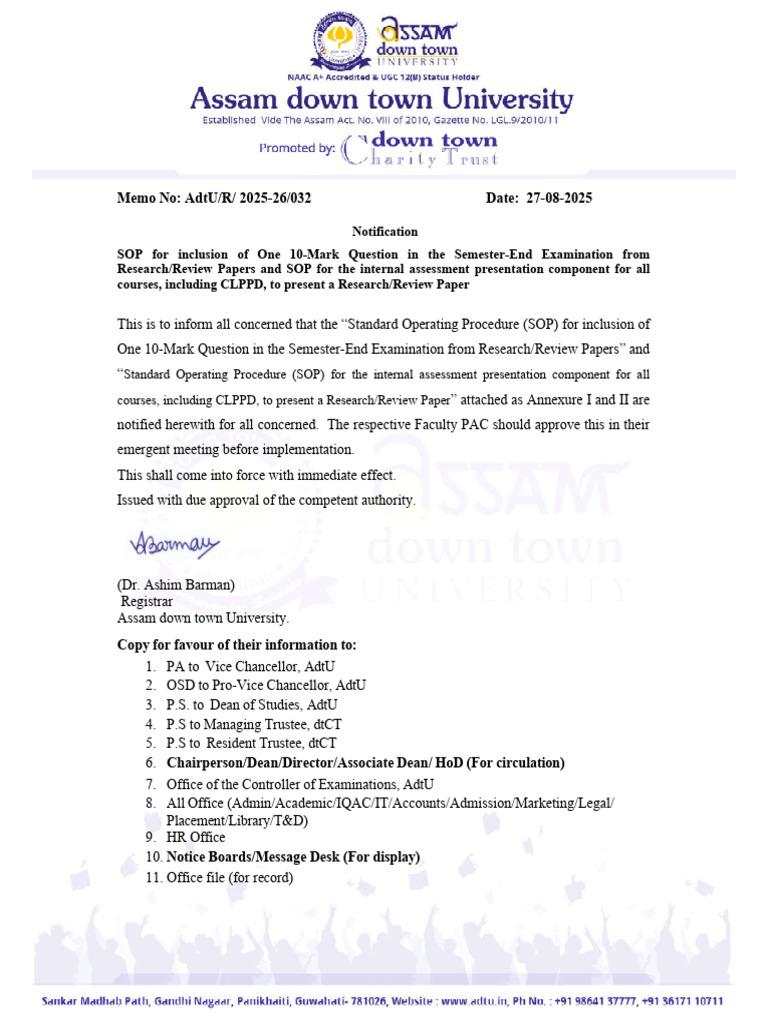 SOP for Research Paper Assessment in Exams | PDF | Critical Thinking ...