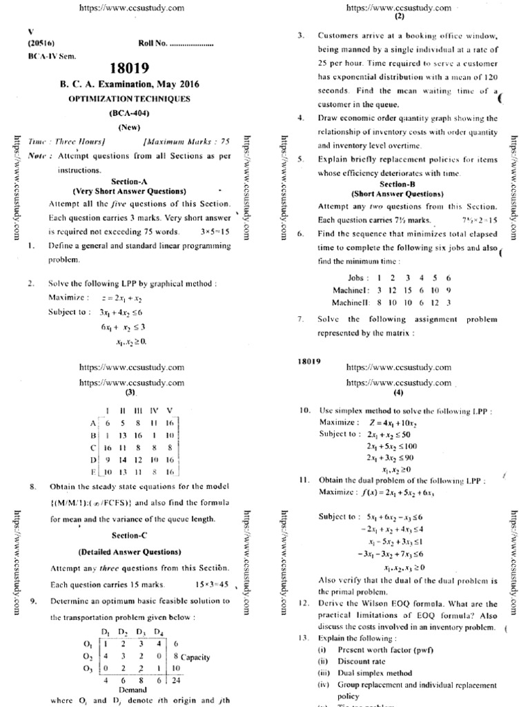 Optimization Techniques | PDF