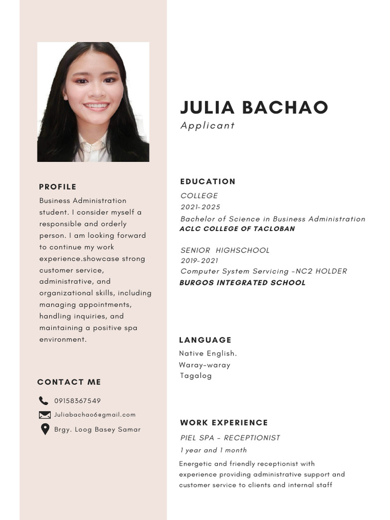 White Simple Student CV Resume - 20250410 - 113148 - 0000 | PDF