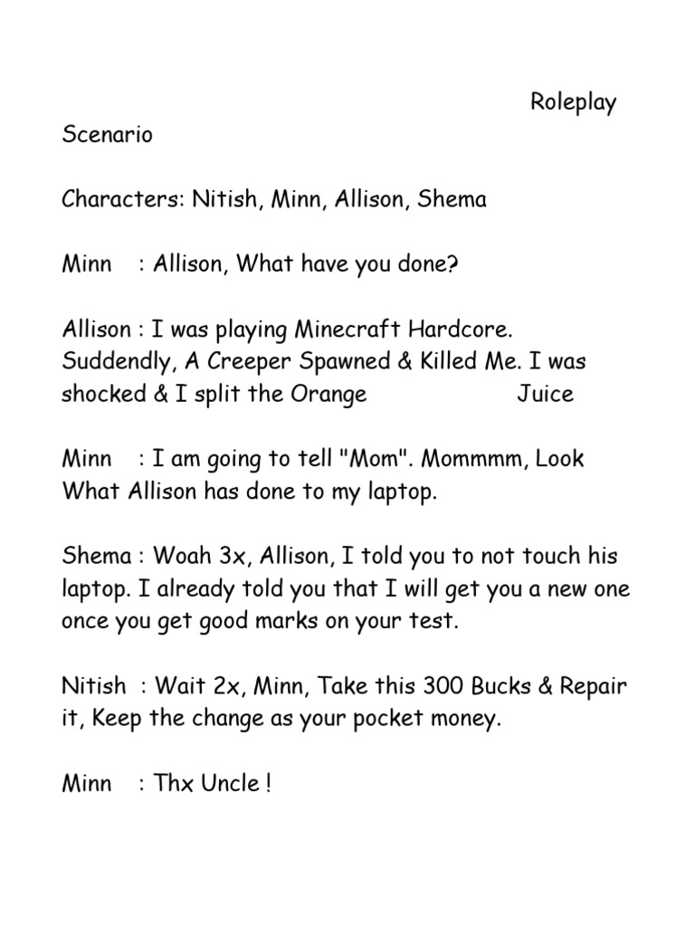 Roleplay | PDF