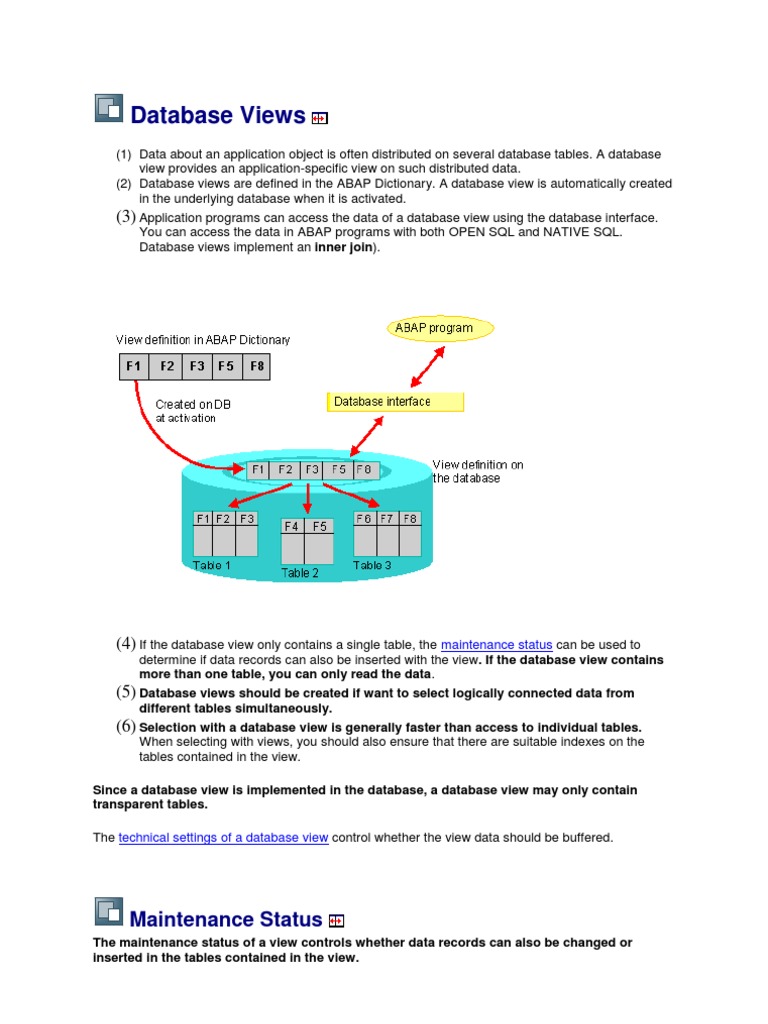 Views in SAP | PDF | Databases | Object (Computer Science)