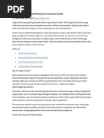 Contoh Paper Mahasiswa yang Baik | PDF
