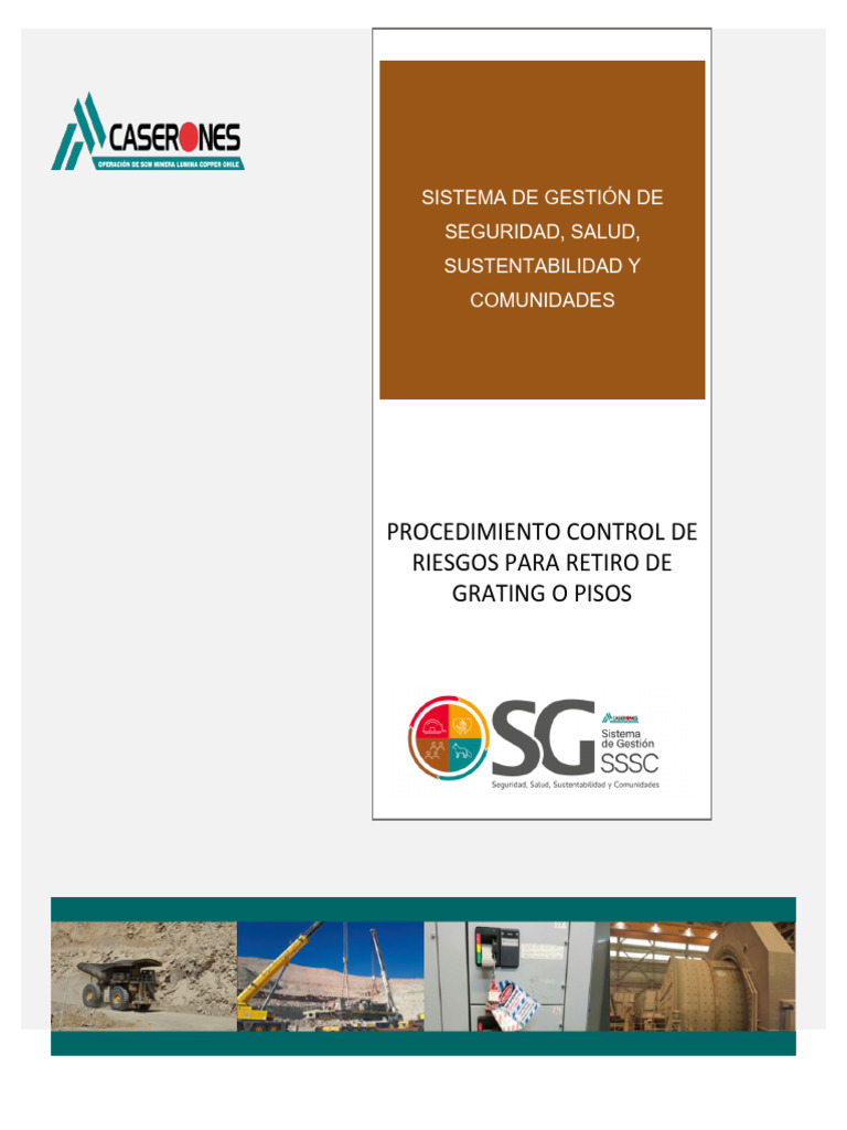 PG-SSSC-040 Procedimiento Retiro de Grating o Pisos V.00 | PDF