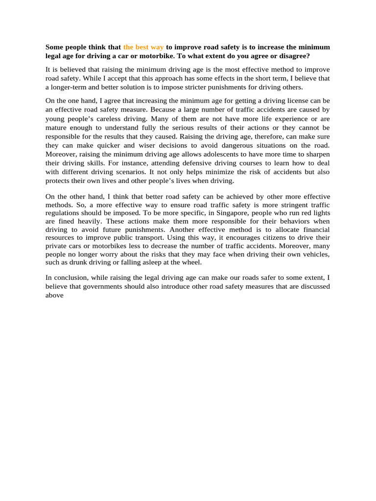 The Driving Age | PDF