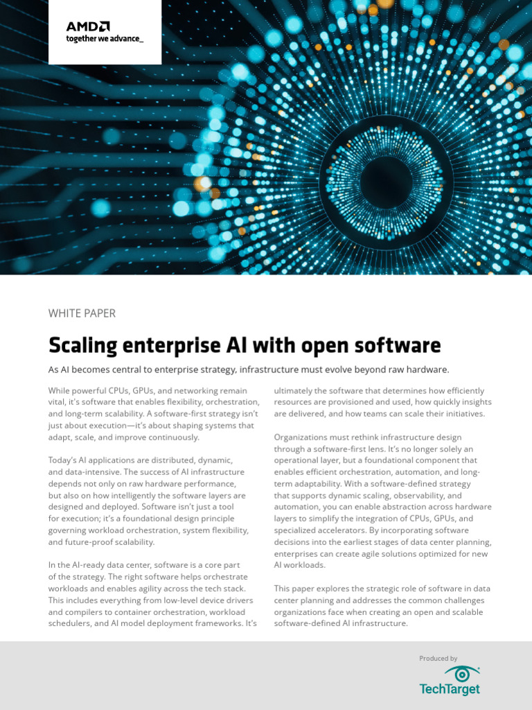 Scaling Enterprise Ai With Open Software Techtarget Report | PDF ...