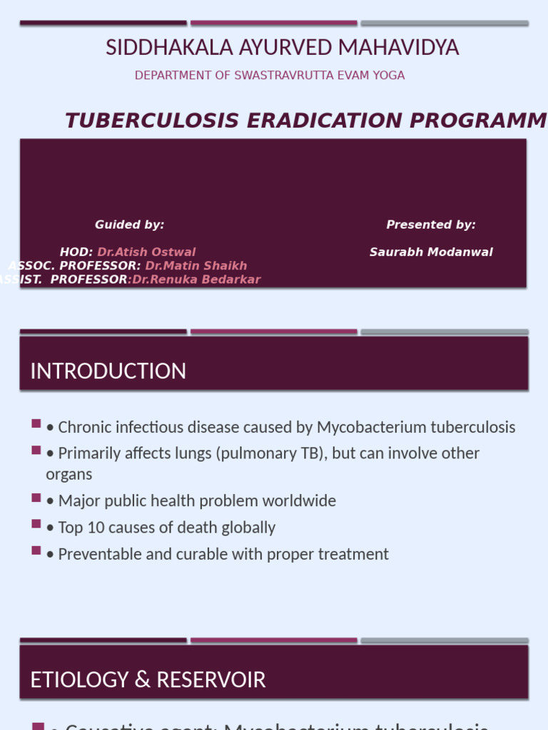 Tuberculosis Eradication Strategies | PDF | Tuberculosis | Medical ...