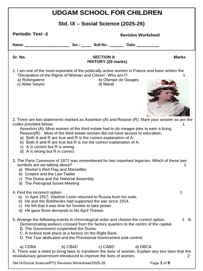 Social Science Revision Worksheet IX | PDF | Poverty Reduction | Apartheid