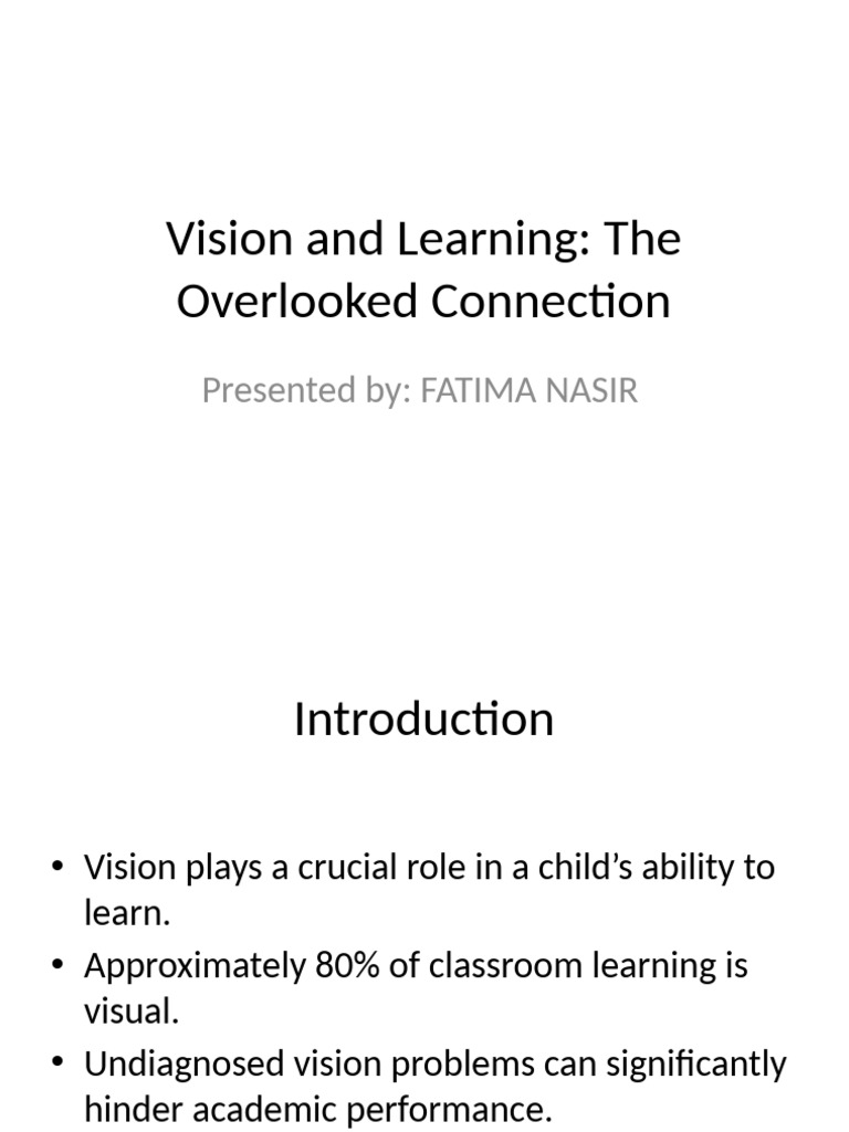 Vision - and - Learning - With - Images (1) Classified and Impact | PDF ...