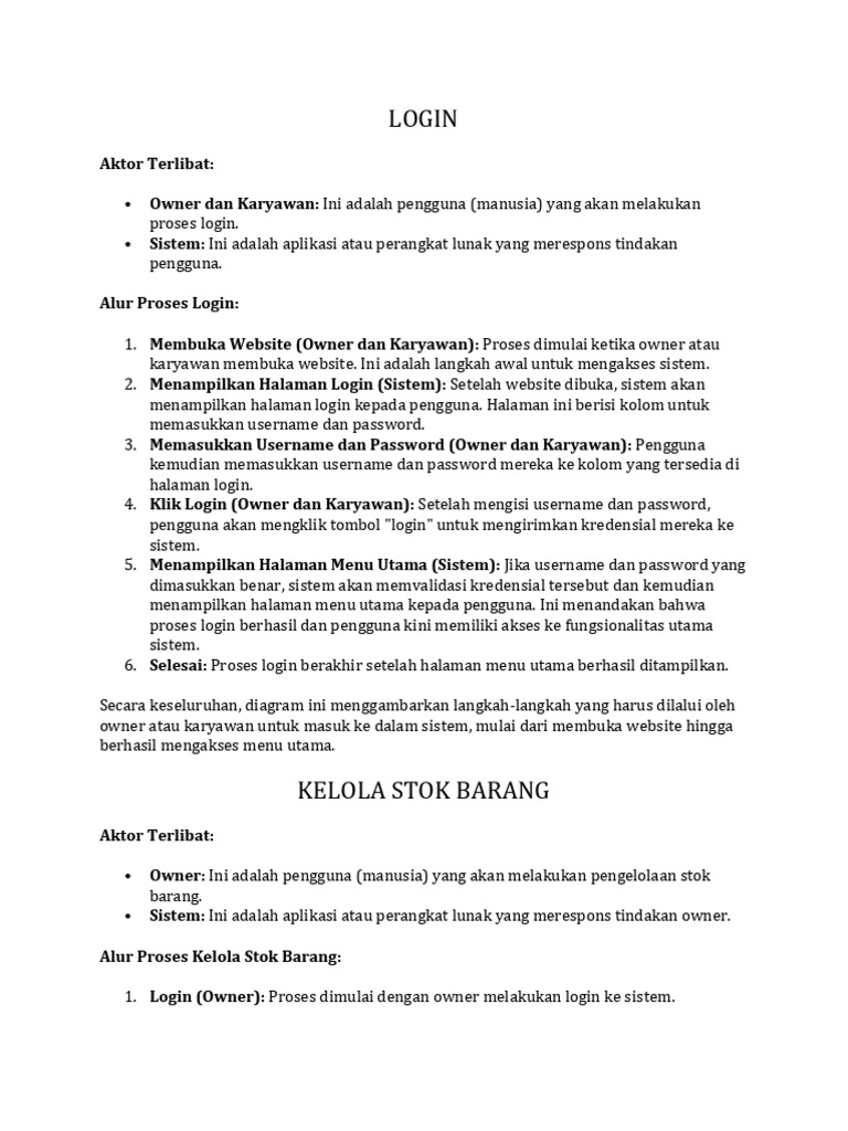 Alur Activity Diagram | PDF
