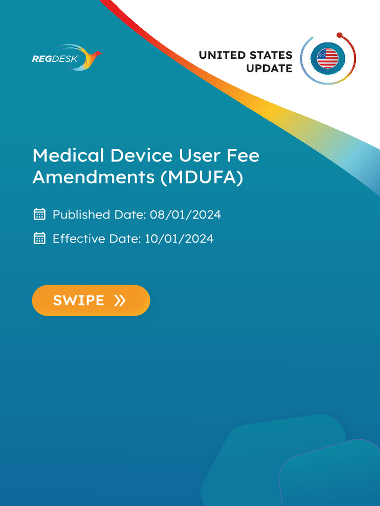 USA FDA Update Medical Device User Fee 1722877992 | PDF | Food And Drug ...