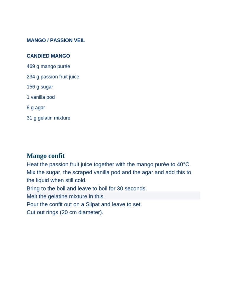 Mango Passion Veil | PDF