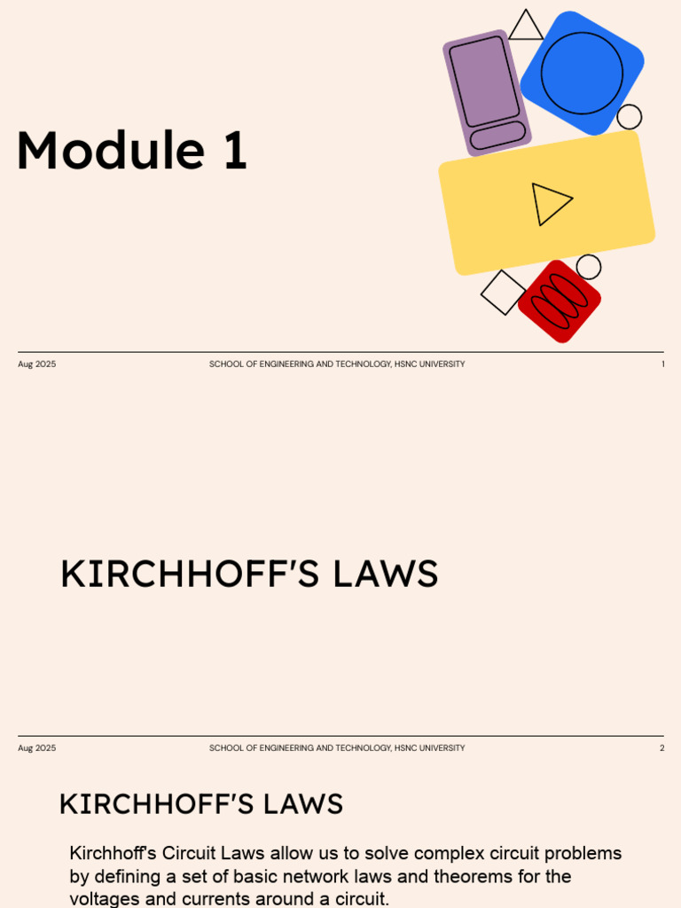Understanding Kirchhoff's Circuit Laws | PDF | Electrical Network | Voltage