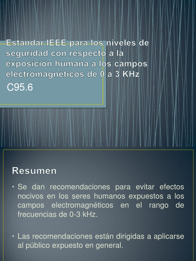 Estándar IEEE para Los Niveles de Seguridad Con | PDF | Campo magnético ...