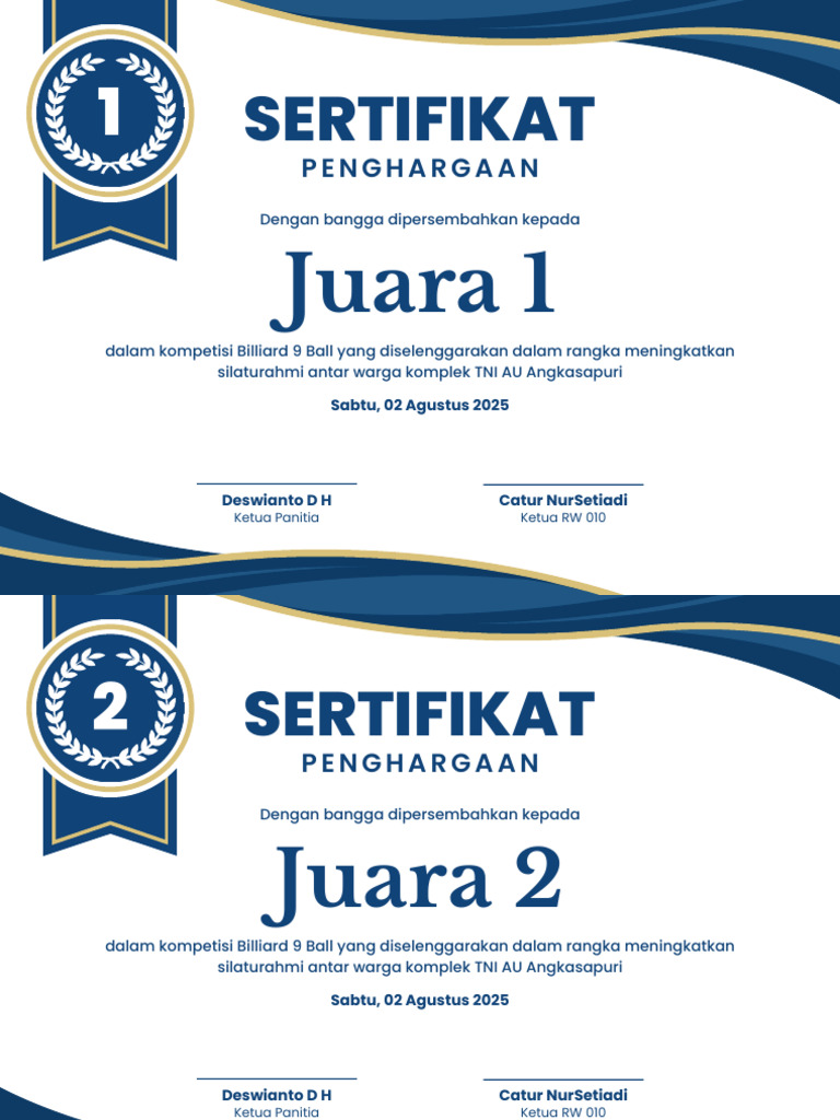Sertif Juara | PDF