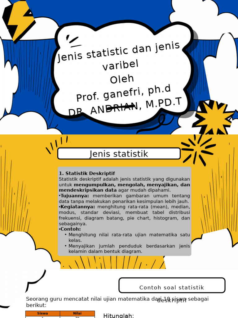Jenis Variabel dalam Statistik | PDF