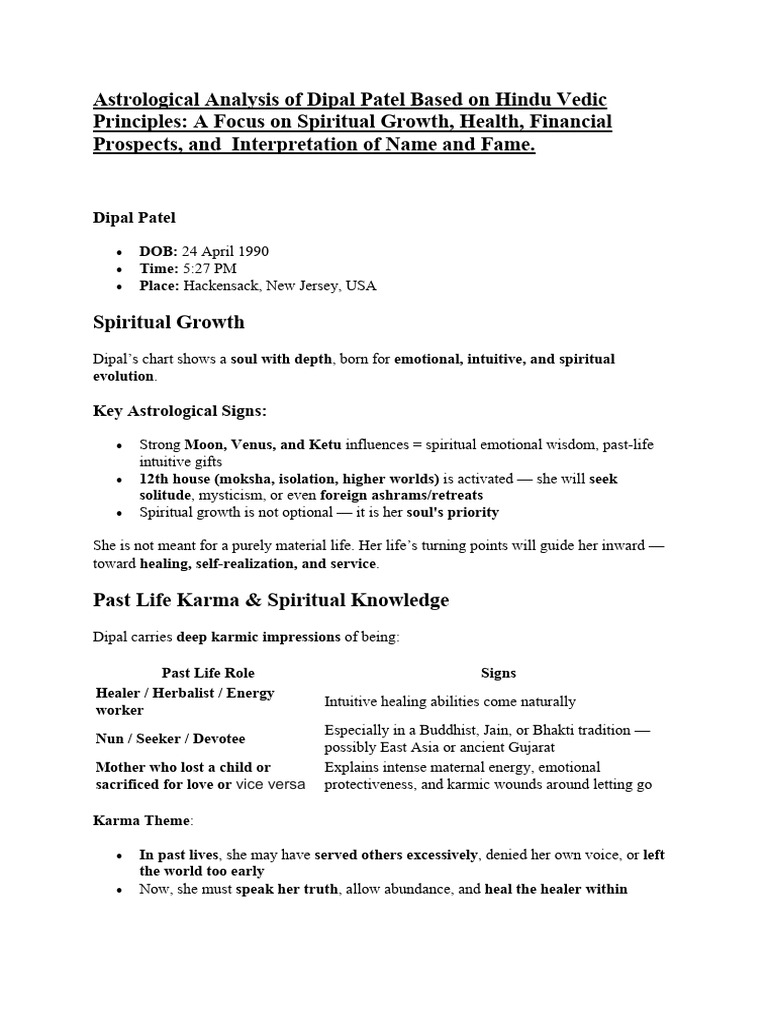 Dipal Patel - Spiritual Astrology | PDF | Guru | Planets In Astrology