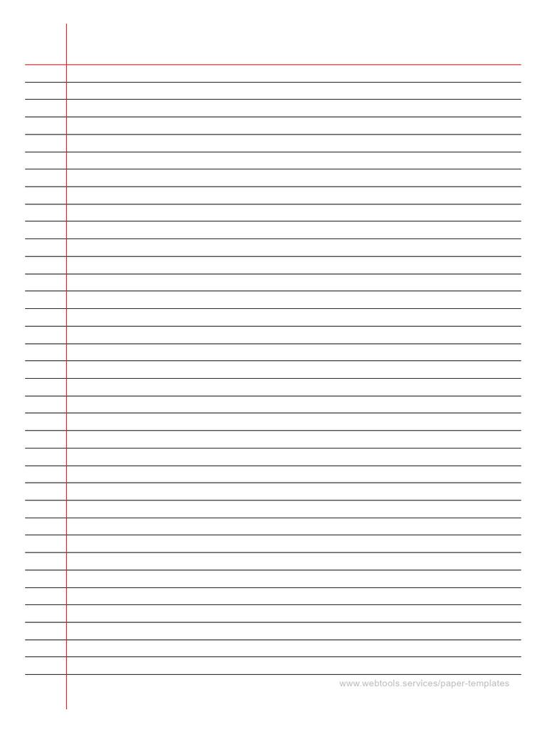 Printable 7 - 1mm Black Line Ruled Paper With Horizontal and Vertical ...