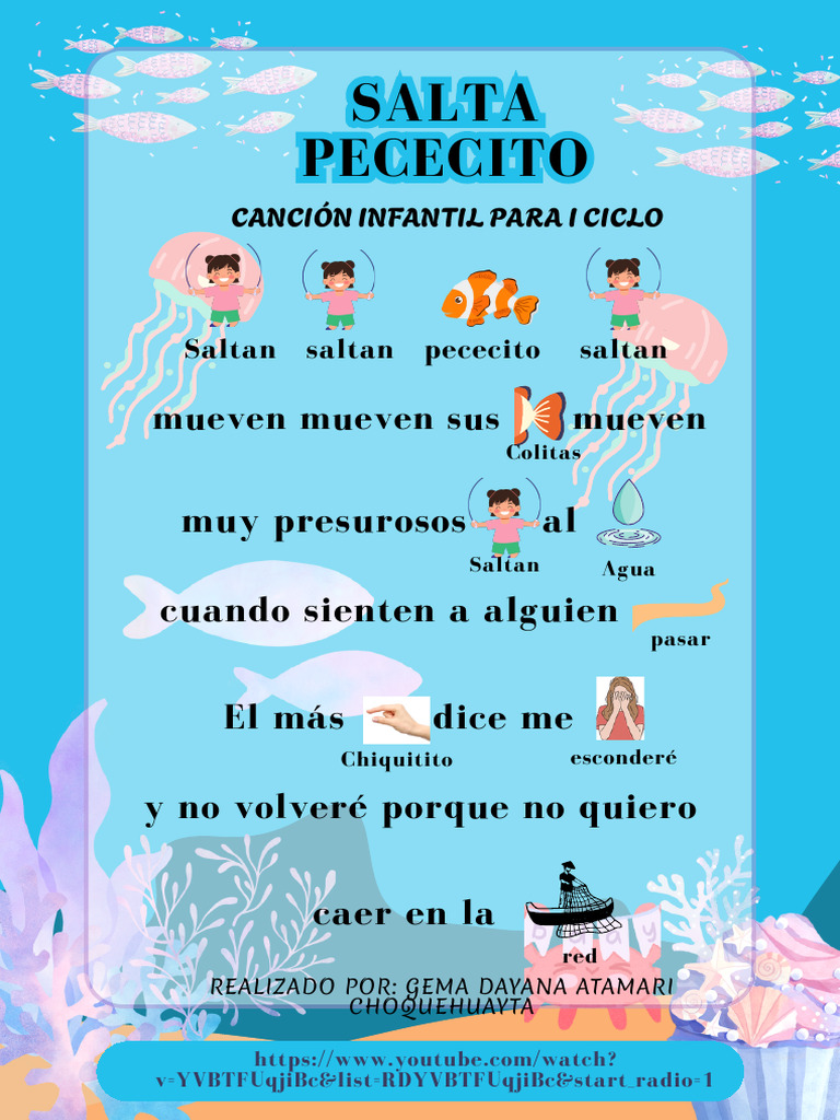 Canción Infantil: Pececito Salta | PDF