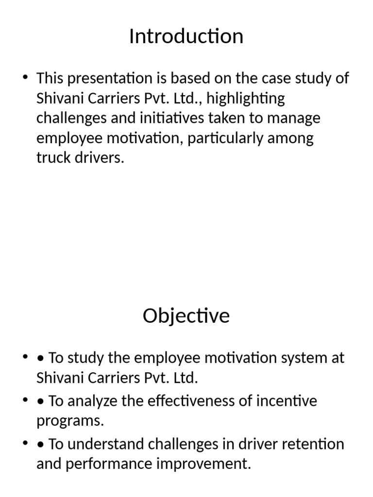 Shivani Carriers Presentation | PDF