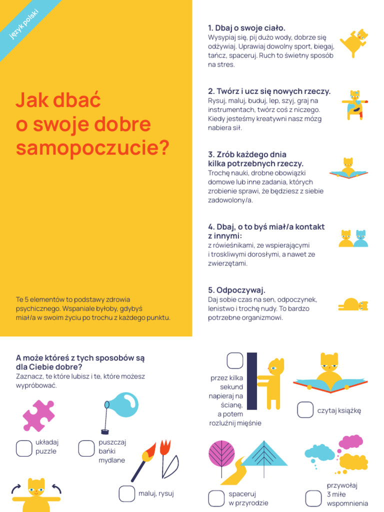 Ulotka - Jak Dbać o Swoje Samopoczucie | PDF