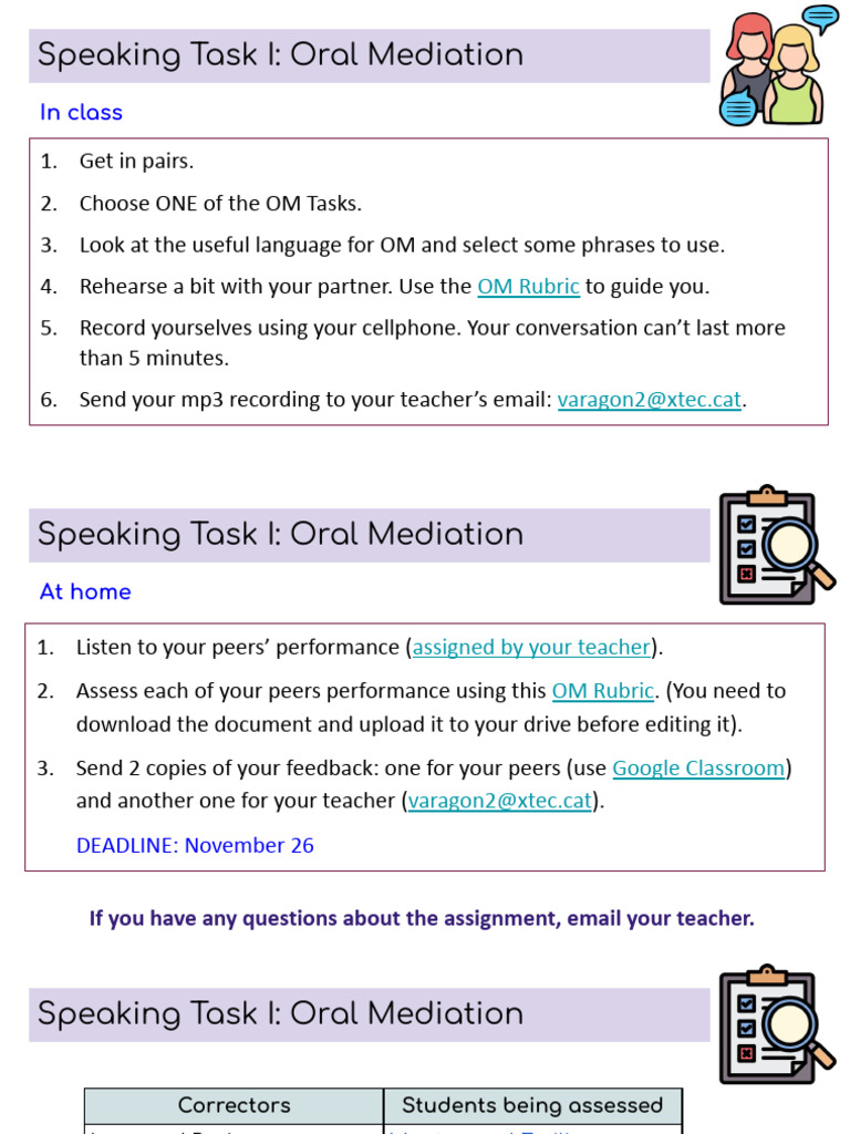 C1 Speaking Task I - OM | PDF