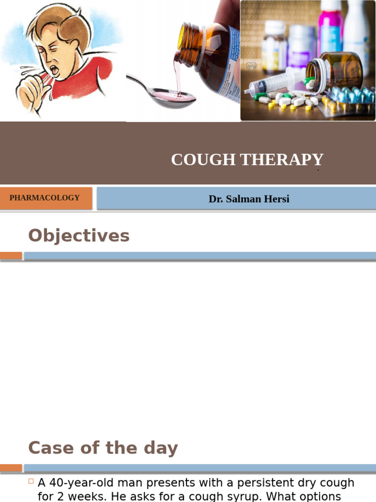 Cough Therapy Options and Mechanisms | PDF