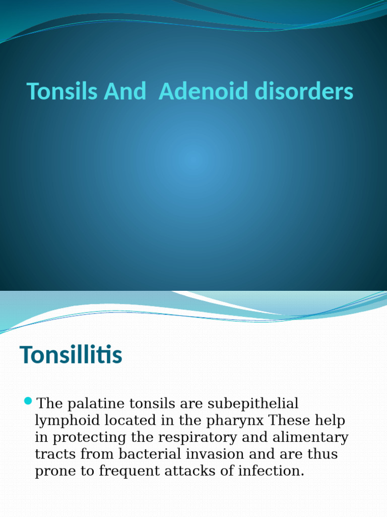 Tonsillitis dr.salman | PDF | Diseases And Disorders | Medicine