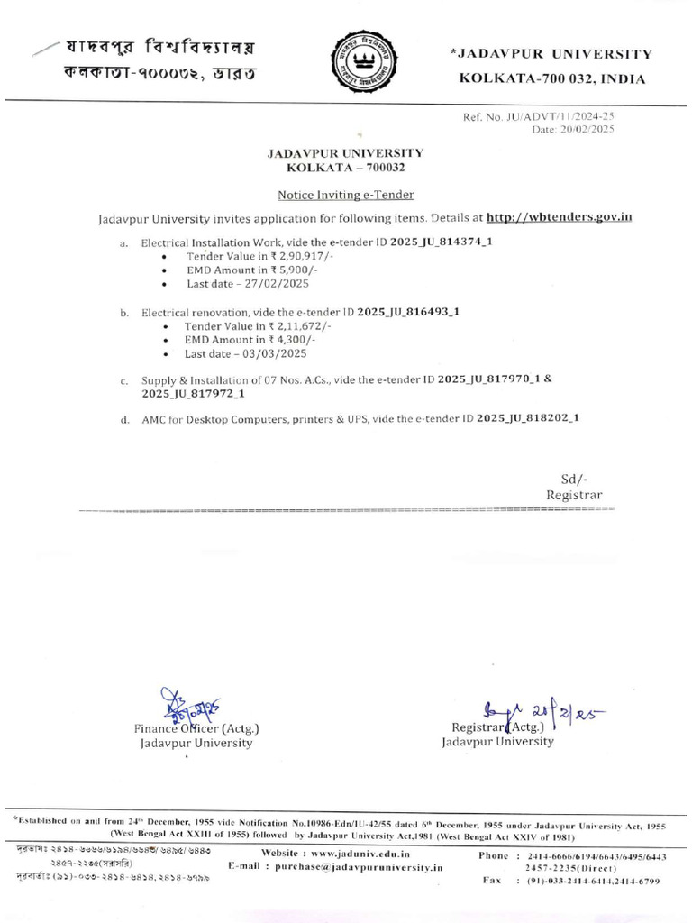 Paper-Notice-20 02 2025 | PDF