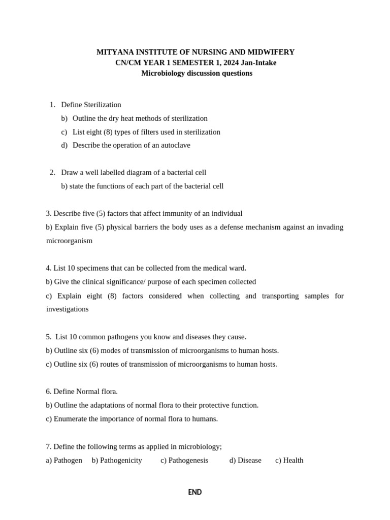Micro B Discussion Qns | PDF
