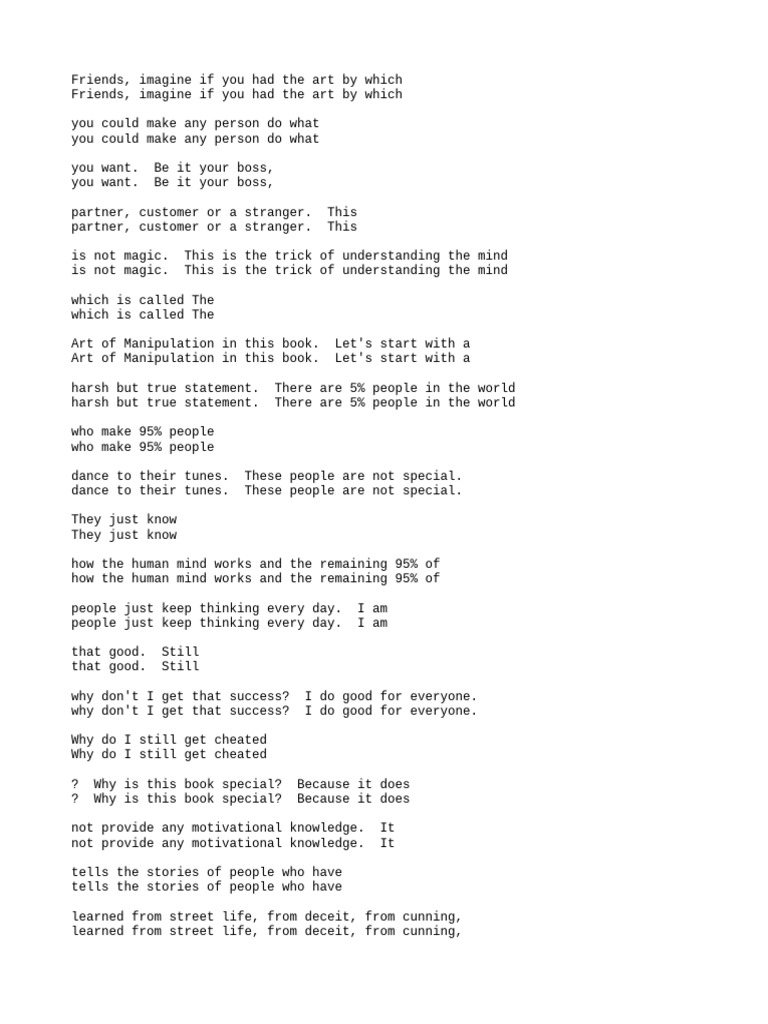 The Art of Manipulation by R.B. Sparkman Full Audiobook Summary in ...