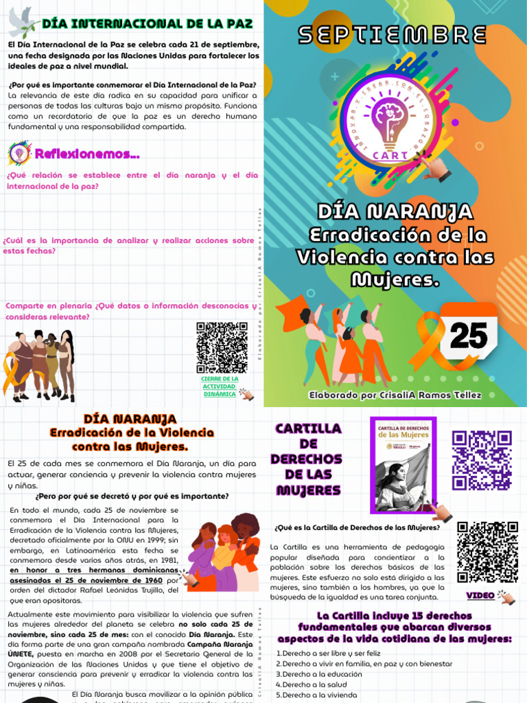 Día Naranja Septiembre Grupo Cart Elaborado Por Crisalia Ramos Téllez ...