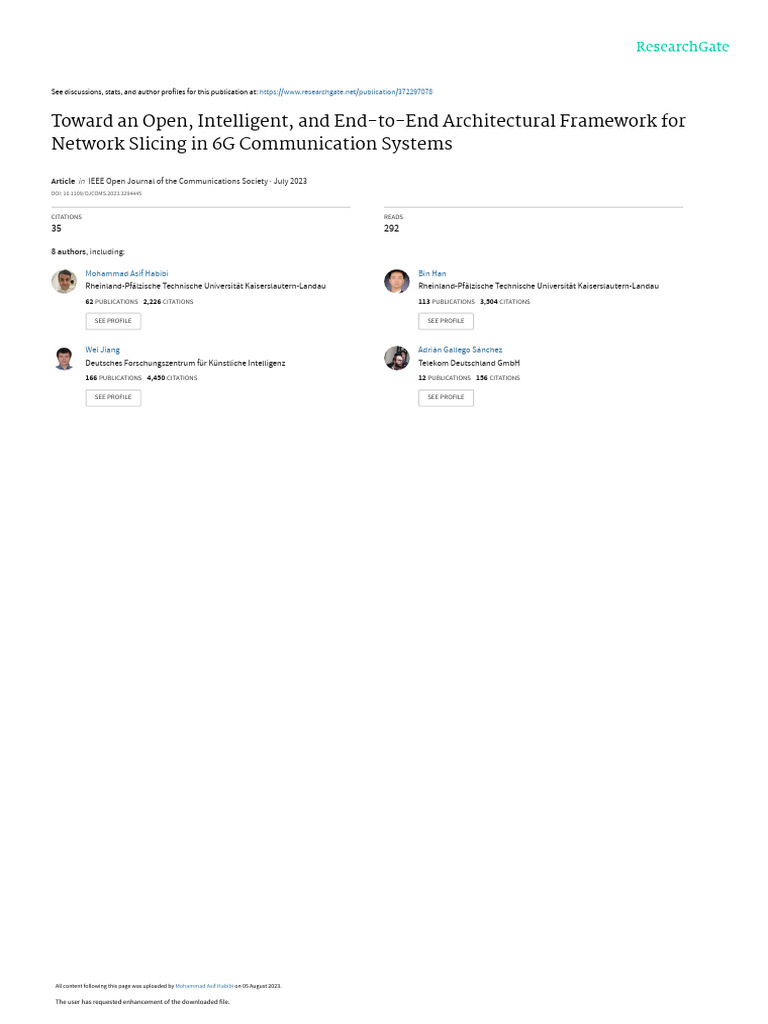 Toward An Open Intelligent and End-to-End Architectural Framework For Network Slicing in 6G ...