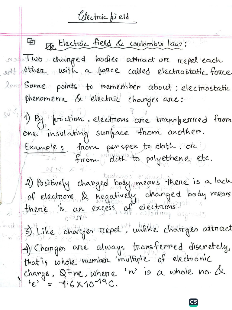 Electric Field & Capacitor | PDF