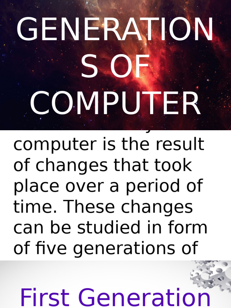 Genrations of Computer | PDF | Office Equipment | Computing