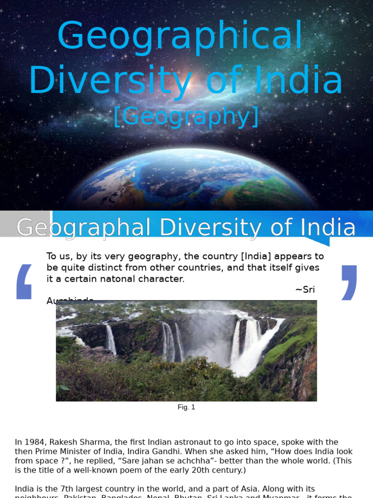 India's Geographical Diversity Explained | PDF | Himalayas | Coast