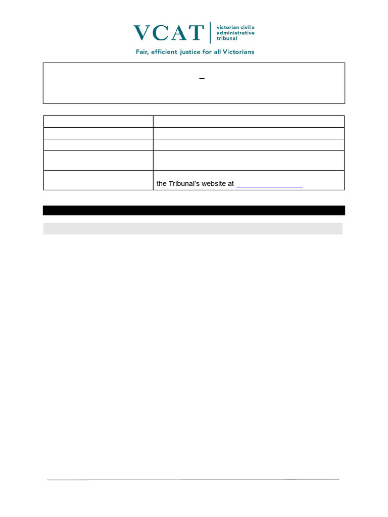 VCAT Directions and Urgent Hearings Guide | PDF | Tribunal | Witness
