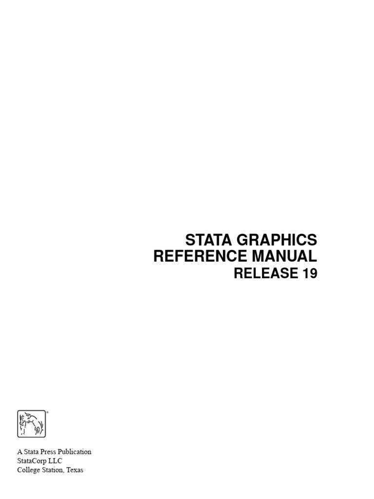 Stata Graphics Reference Manual: Release 19 | PDF | Chart | Scatter Plot