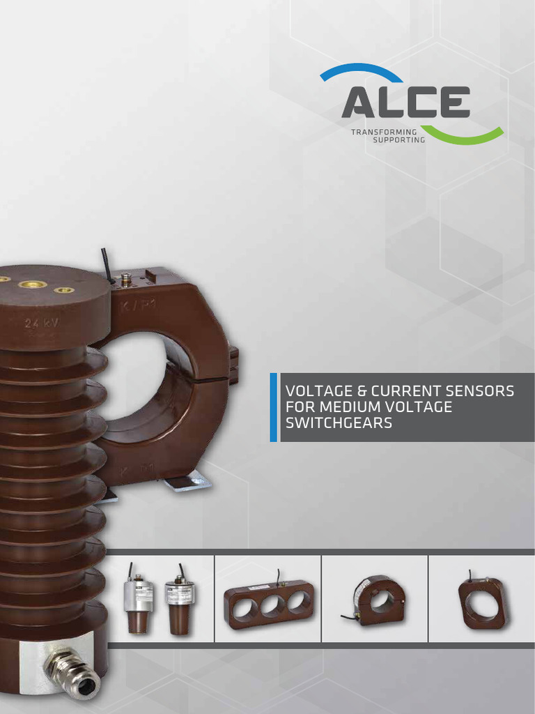 Medium Voltage Current & Voltage Sensors | PDF | Transformer | Sensor