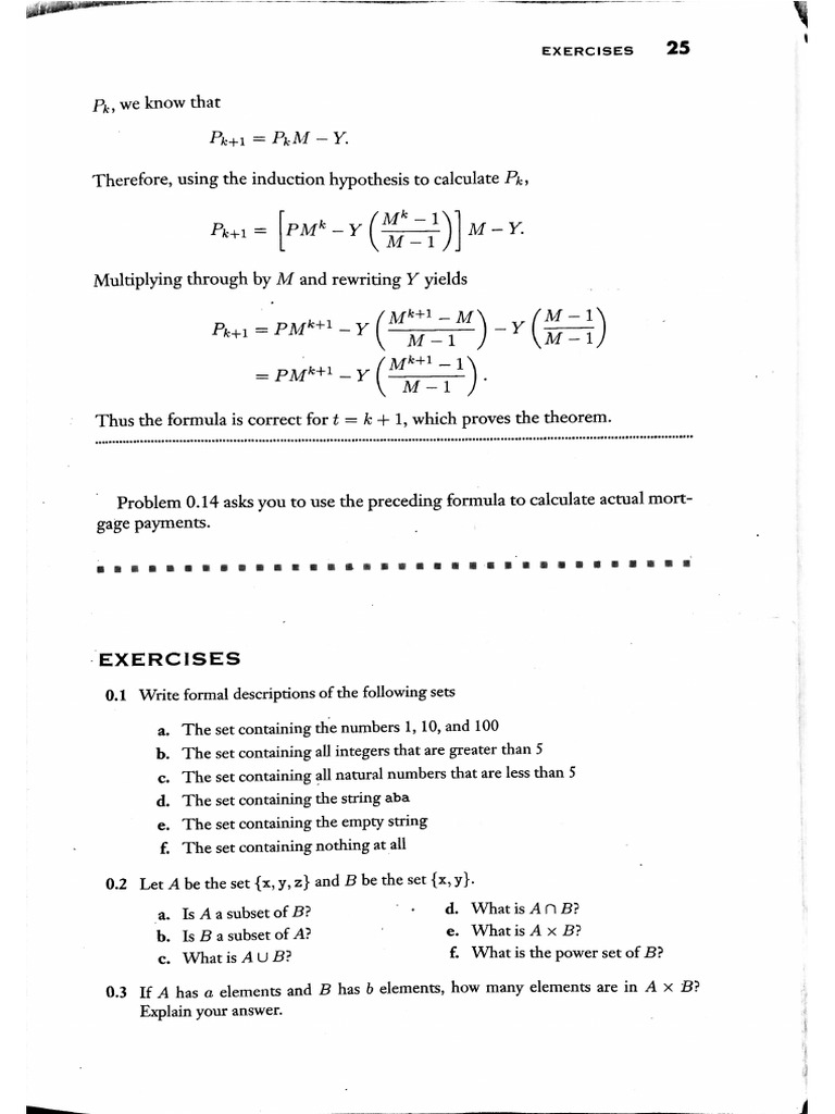 Textbook Exercises (Chapter 0) | PDF