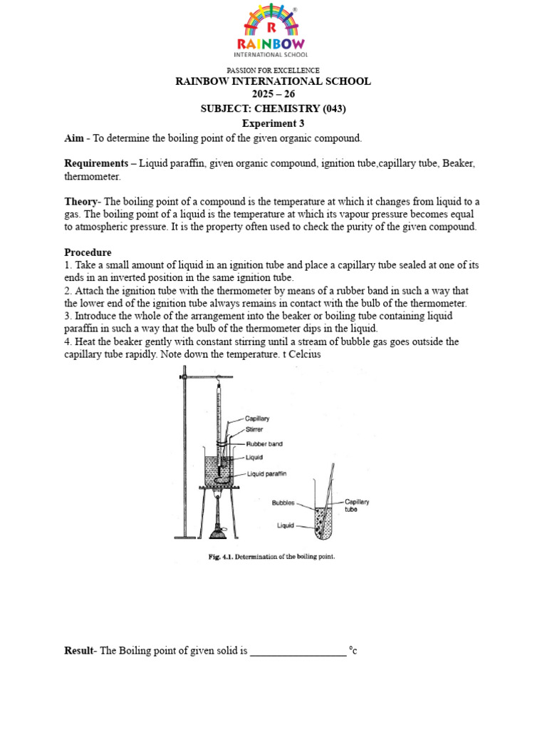 XI Experiment 3 Boiling Point | PDF